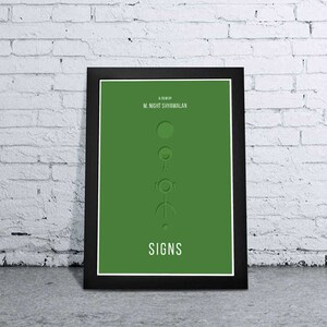 Signs Movie Poster, Signs Print, Minimalist Style Movie Poster, M ...