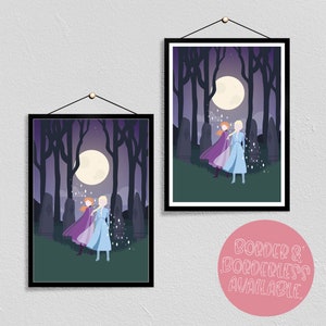 Frozen 2 Wall Art - Inspired Minimalist Movie Poster / Print / Gift ...