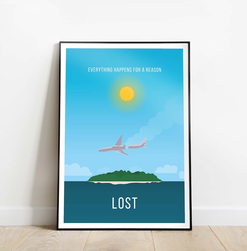 Lost TV Series Inspired Print Minimalist TV Poster / Print / - Etsy