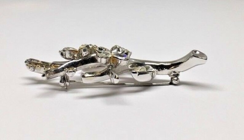 1940's Trifari Signed Patent Pending Floral Silver Tone - Etsy