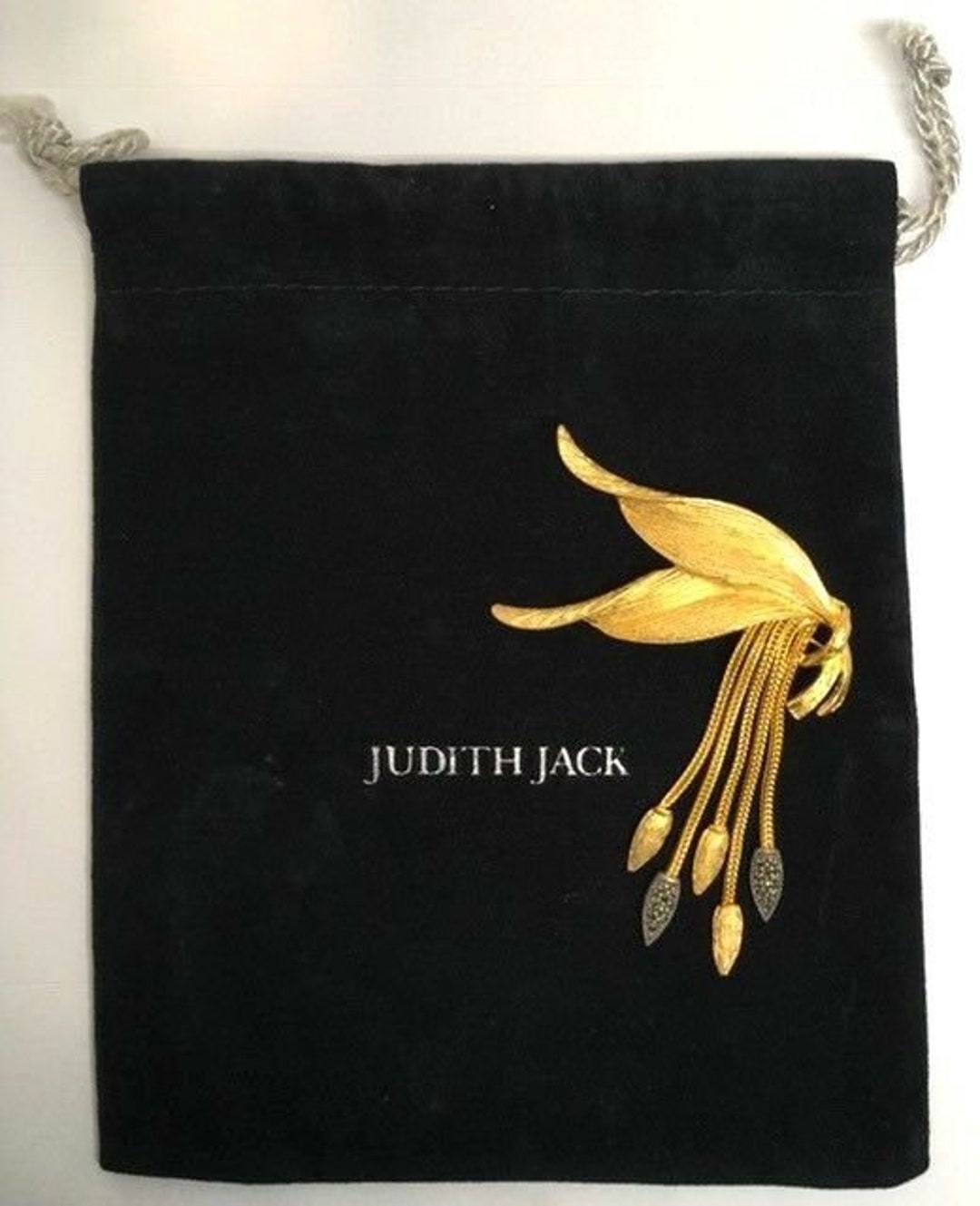 Very Rare Vintage Signed Judith Jack 18k Yellow Gold Vermeil & Sterling ...