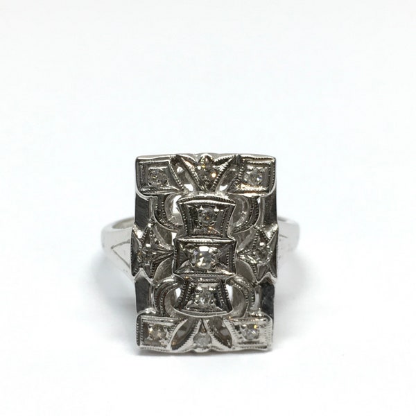 Large Diamond Ring - Etsy