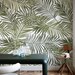 Muted Palm Leaves Wallpaper Leaf Wall Mural Palms Palm - Etsy