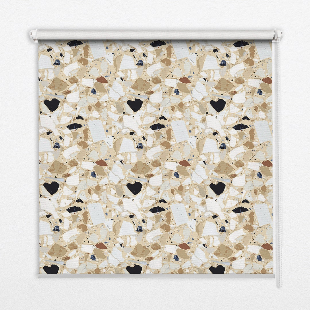 Blinds, Light Diffusing and Room Darkening, Bright Granite, Yellow and ...