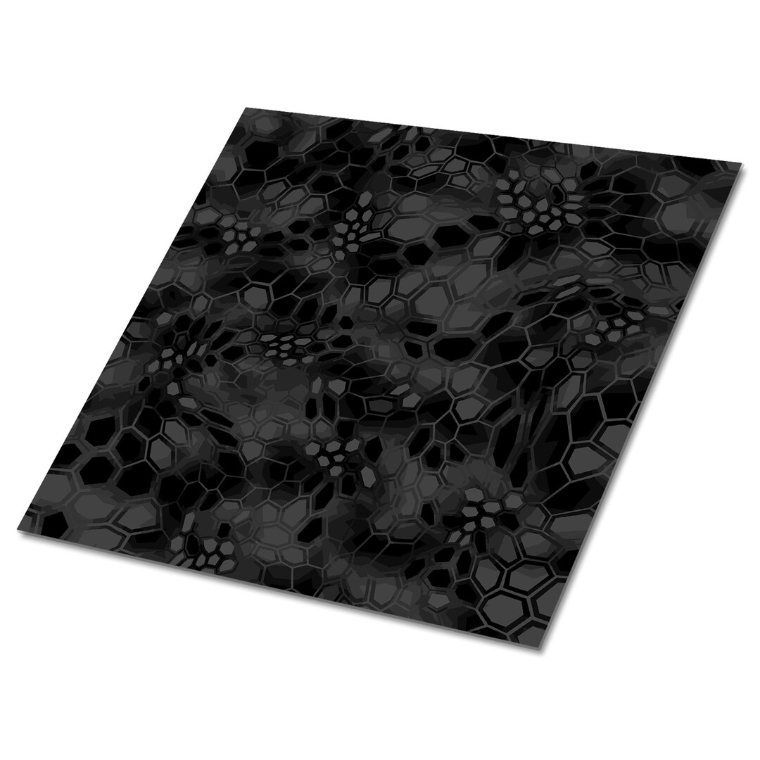 Military Camouflage Vinyl Tiles, Black Vinyl Wall Panels, Gray Luxury ...