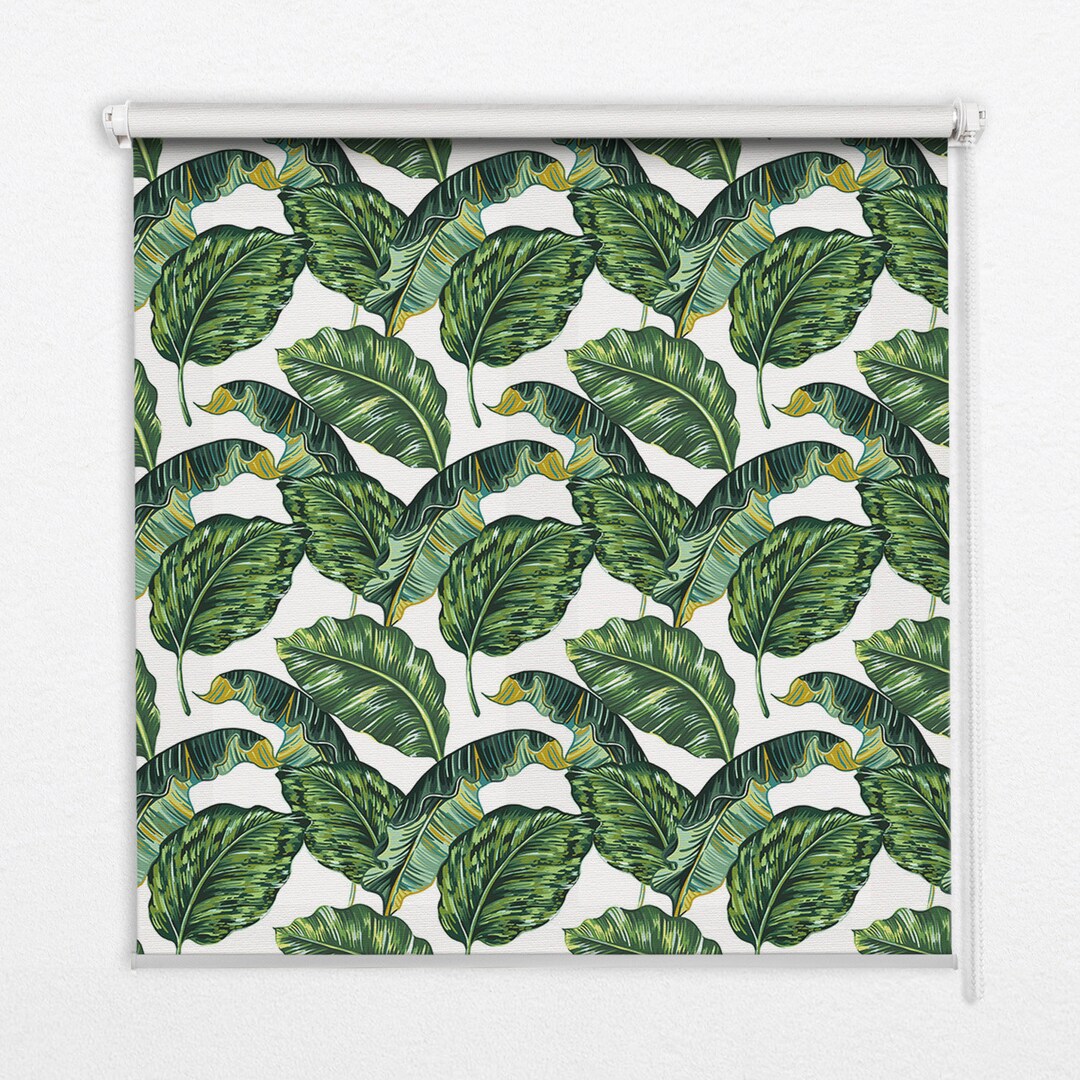 Blinds, Light Diffusing and Room Darkening, Classic Leaves, Green and ...