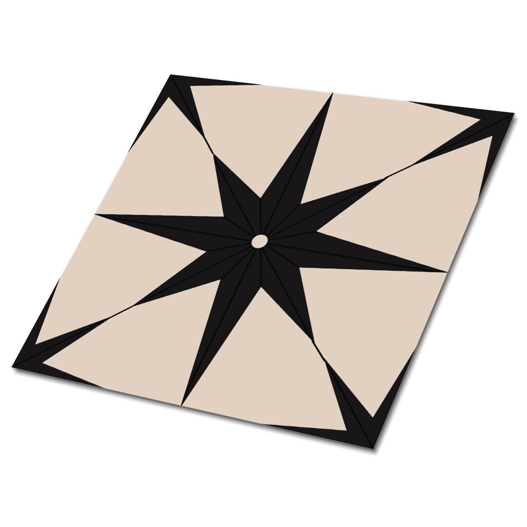 Star Vinyl Floor Tiles, Beige Vinyl Wall Panels, Black Luxury Vinyl ...