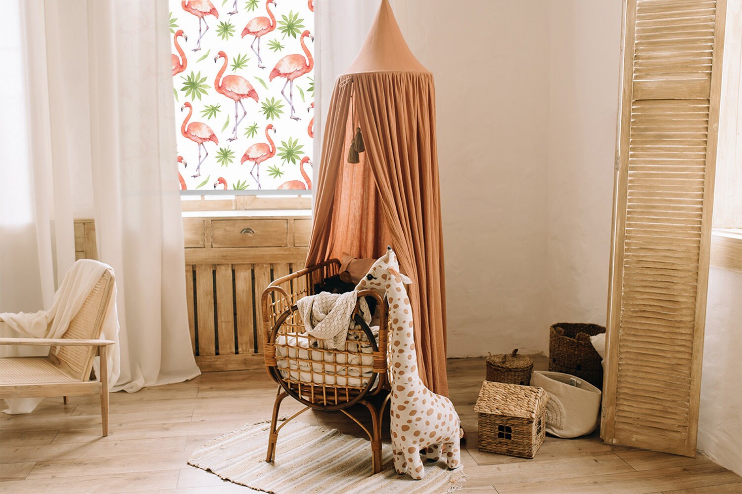 Light Diffusing and Room Darkening Blinds, Animals, Pink, Green ...