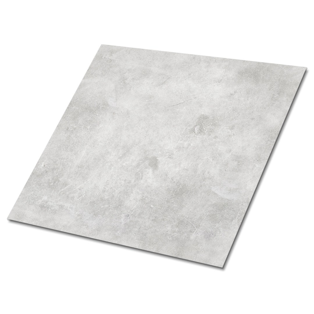 Concrete Texture Self Adhesive Vinyl Tiles, Gray Vinyl Floor Tiles ...