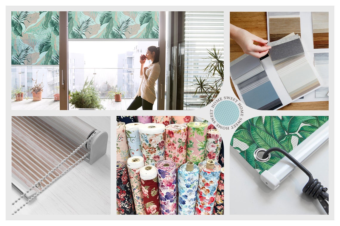 Brown Balcony Shades, Leaves in A Linear Style Blinds, Plants Backyard ...