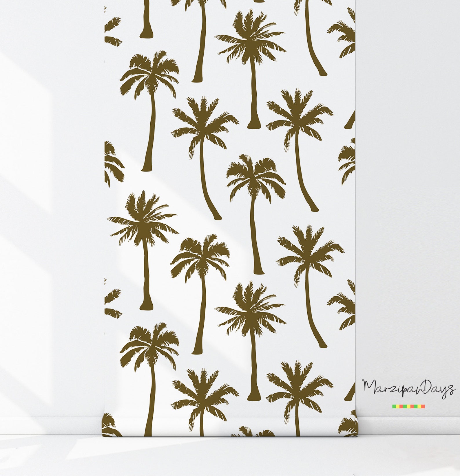 Palm Removable Wallpaper Wallpaper Roll Tropical Wall - Etsy