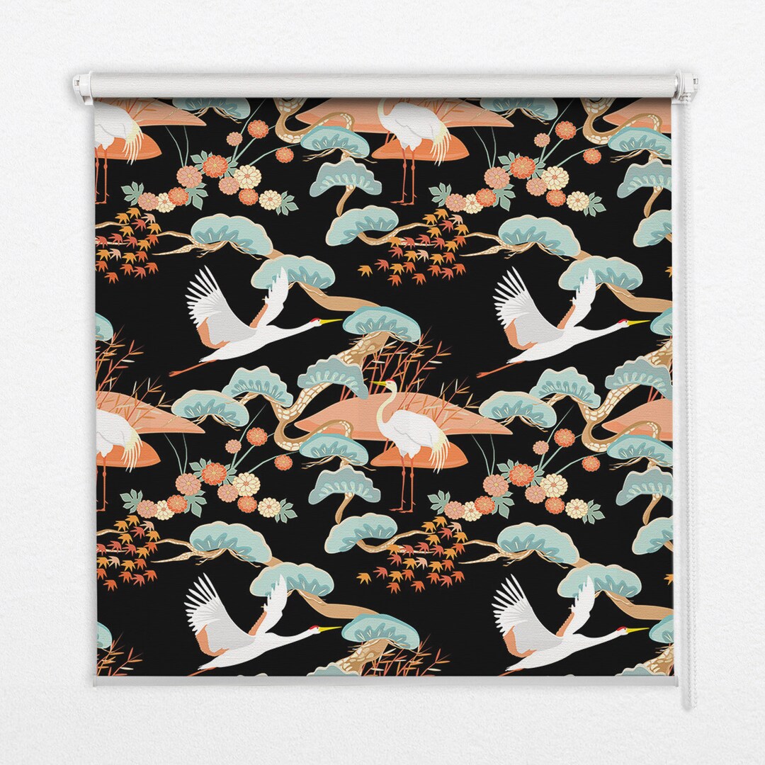 Blinds, Light Diffusing and Room Darkening, Flying Heron, White and ...