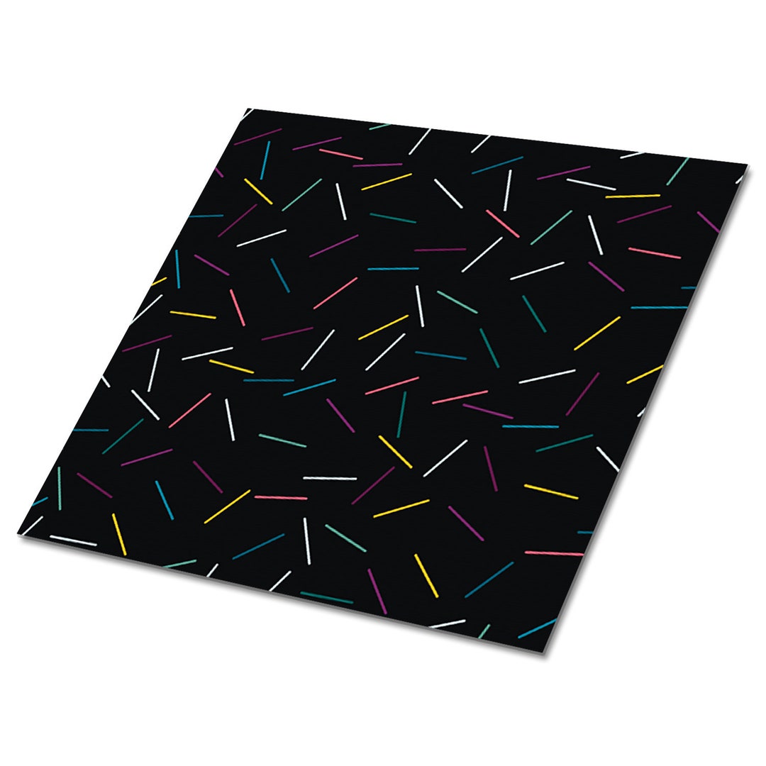 Colorful Lines Vinyl Tiles Flooring, Black Sticky Vinyl Tiles, Pink ...