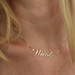 My Name Necklace, Collier Prenom, Gold Name Necklace Nicole - Etsy