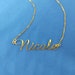 My Name Necklace, Collier Prenom, Gold Name Necklace Nicole - Etsy