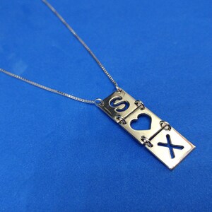 Cut Out Initials Necklace, Letters Pendant, Custom Initial Gift - Etsy