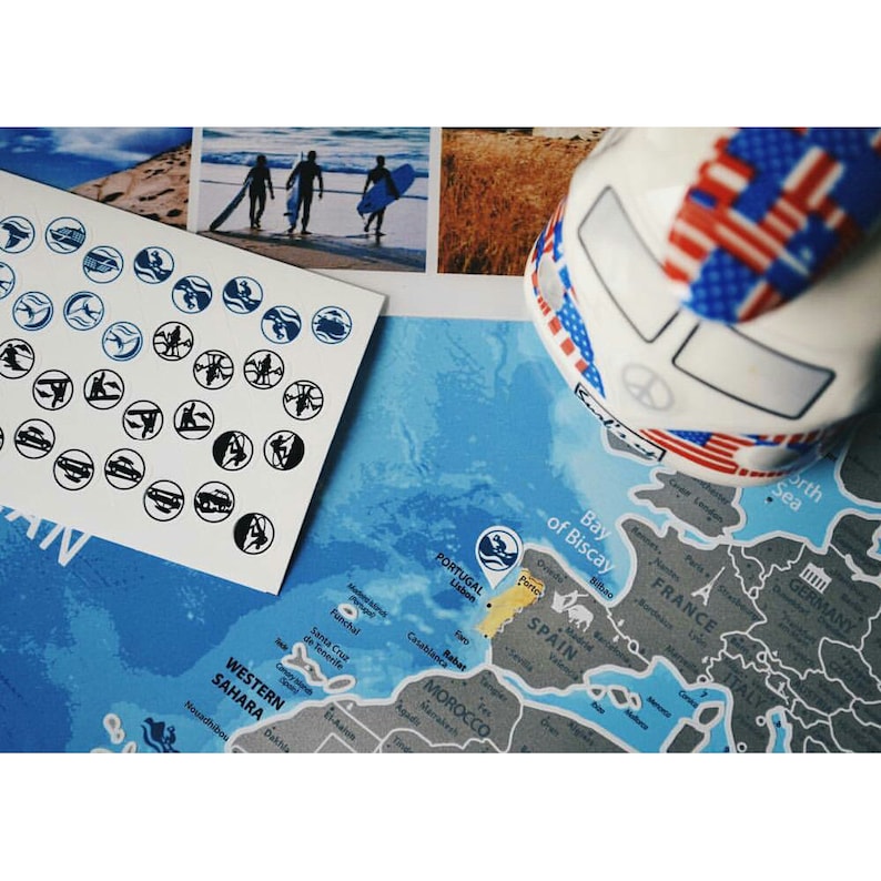 Scratch off World Map SILVER Award Winning | Etsy