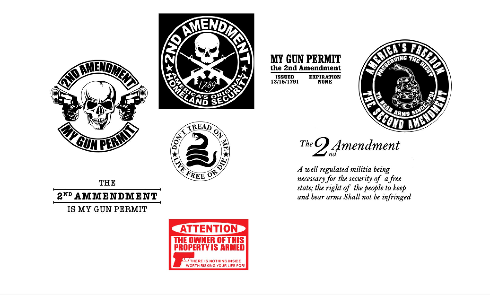Second (2nd) Amendment SVG Combo Pack - Etsy