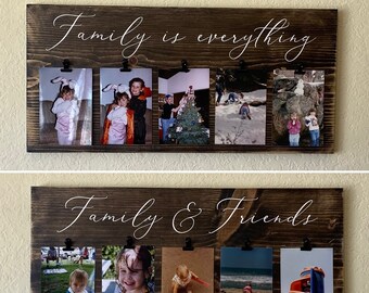 Personalized Family Photo Display Sign Custom Picture Wall - Etsy