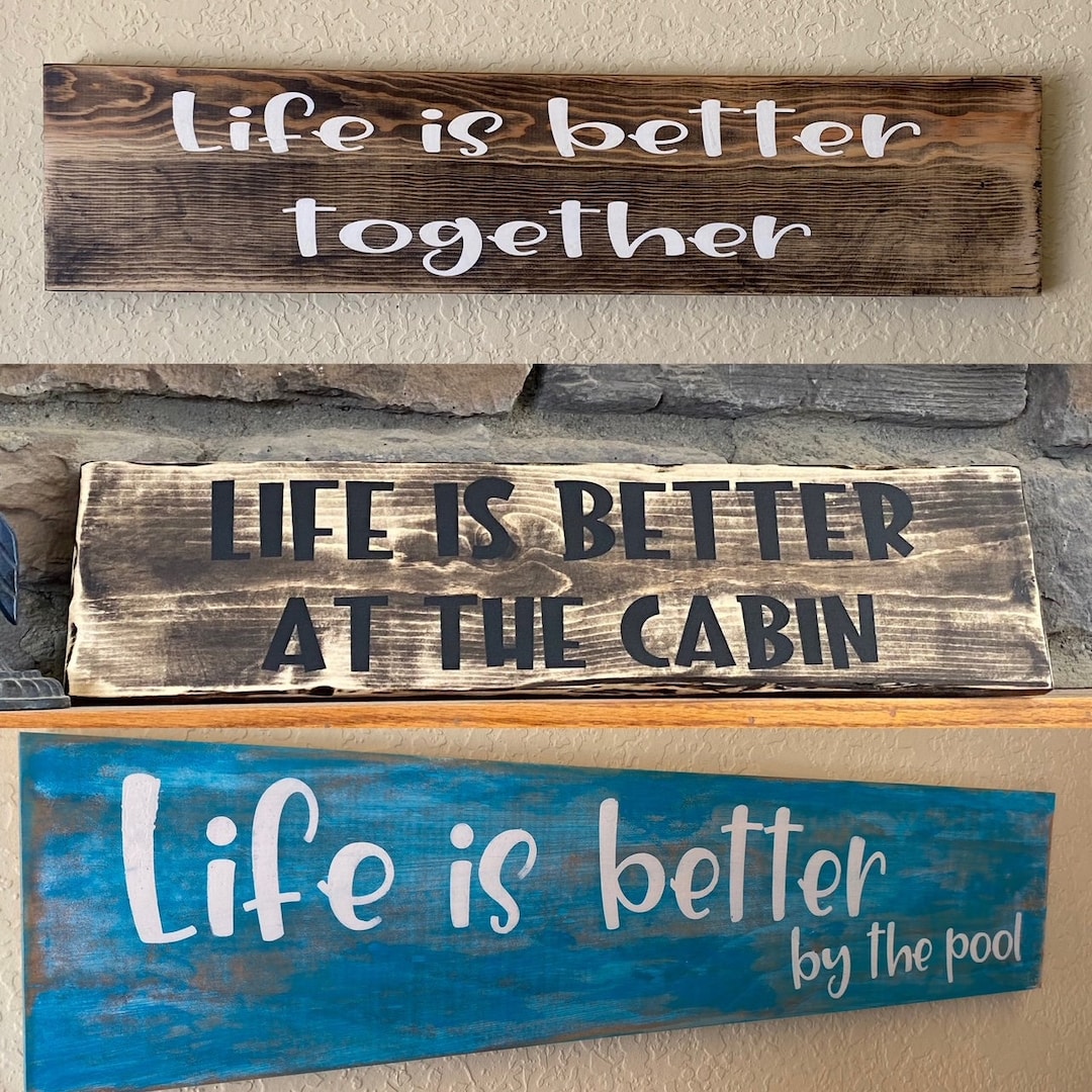 Life is Better Sign - Etsy