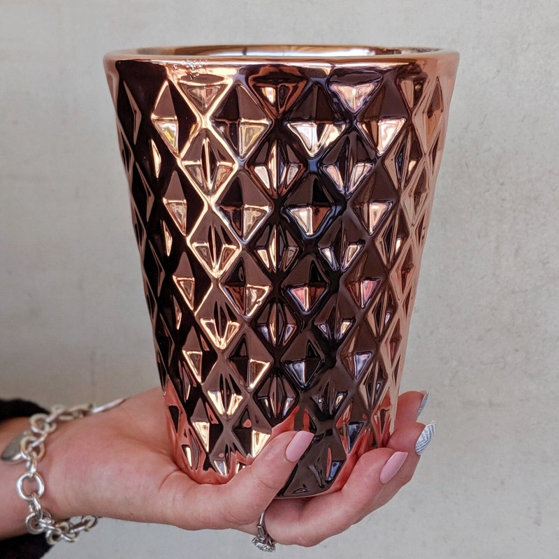 Rose Gold Vases - Etsy