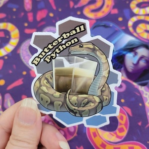 Butterball Python Sticker - Etsy