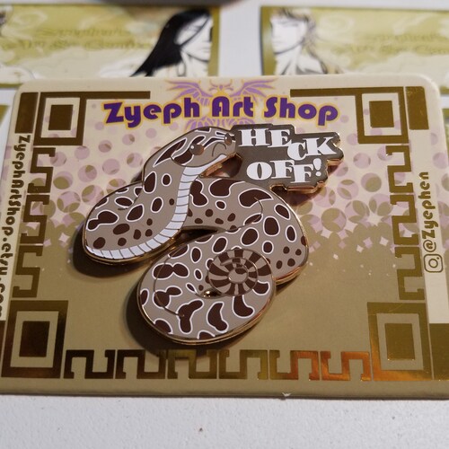 Datura Snake Black Edition enamel Pin - Etsy