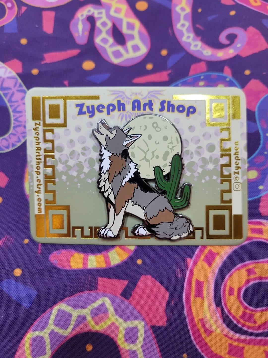 Coyote Enamel Pin - Etsy