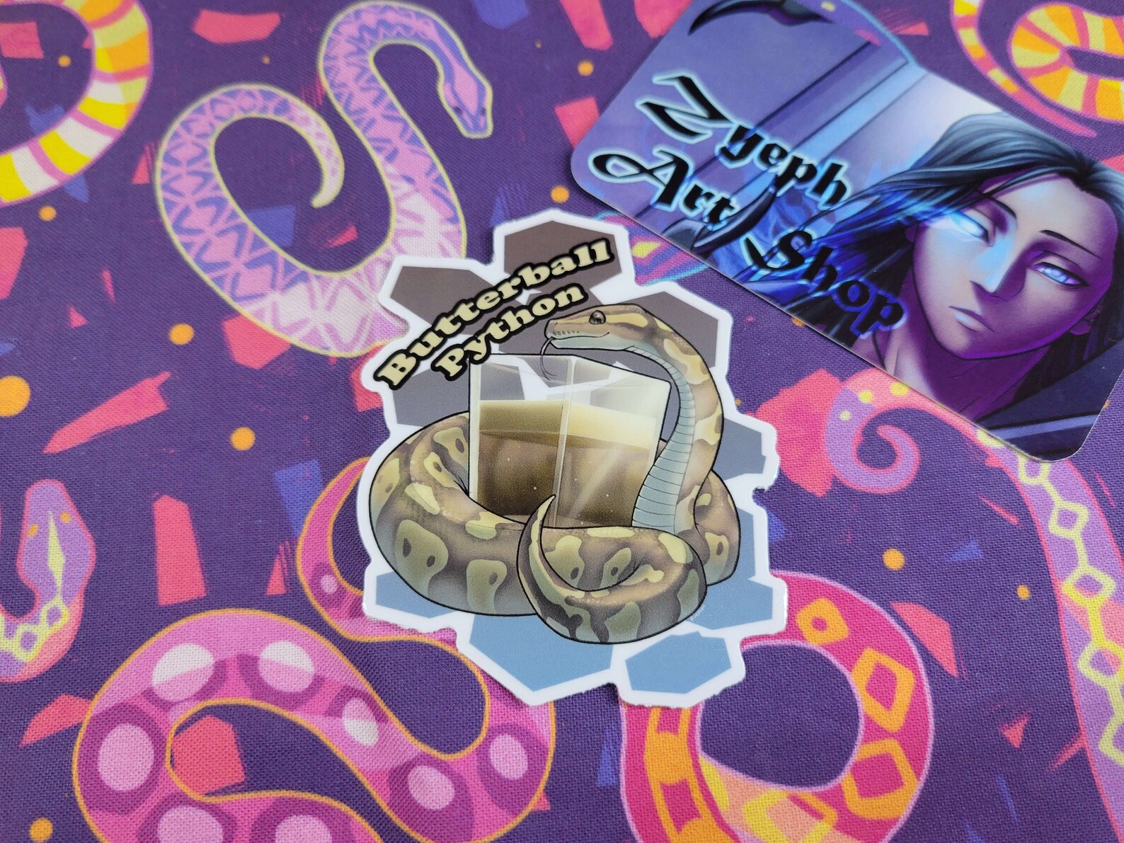 Butterball Python Sticker - Etsy
