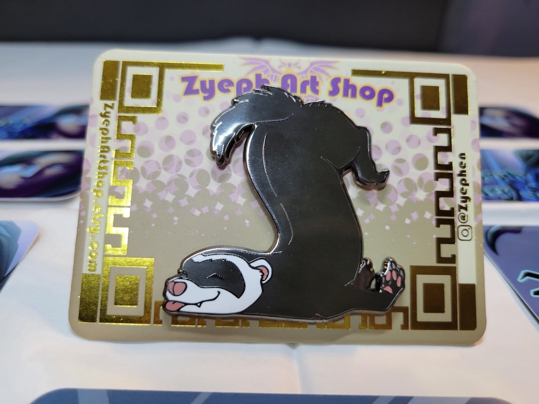 Ferret Enamel Pin - Etsy