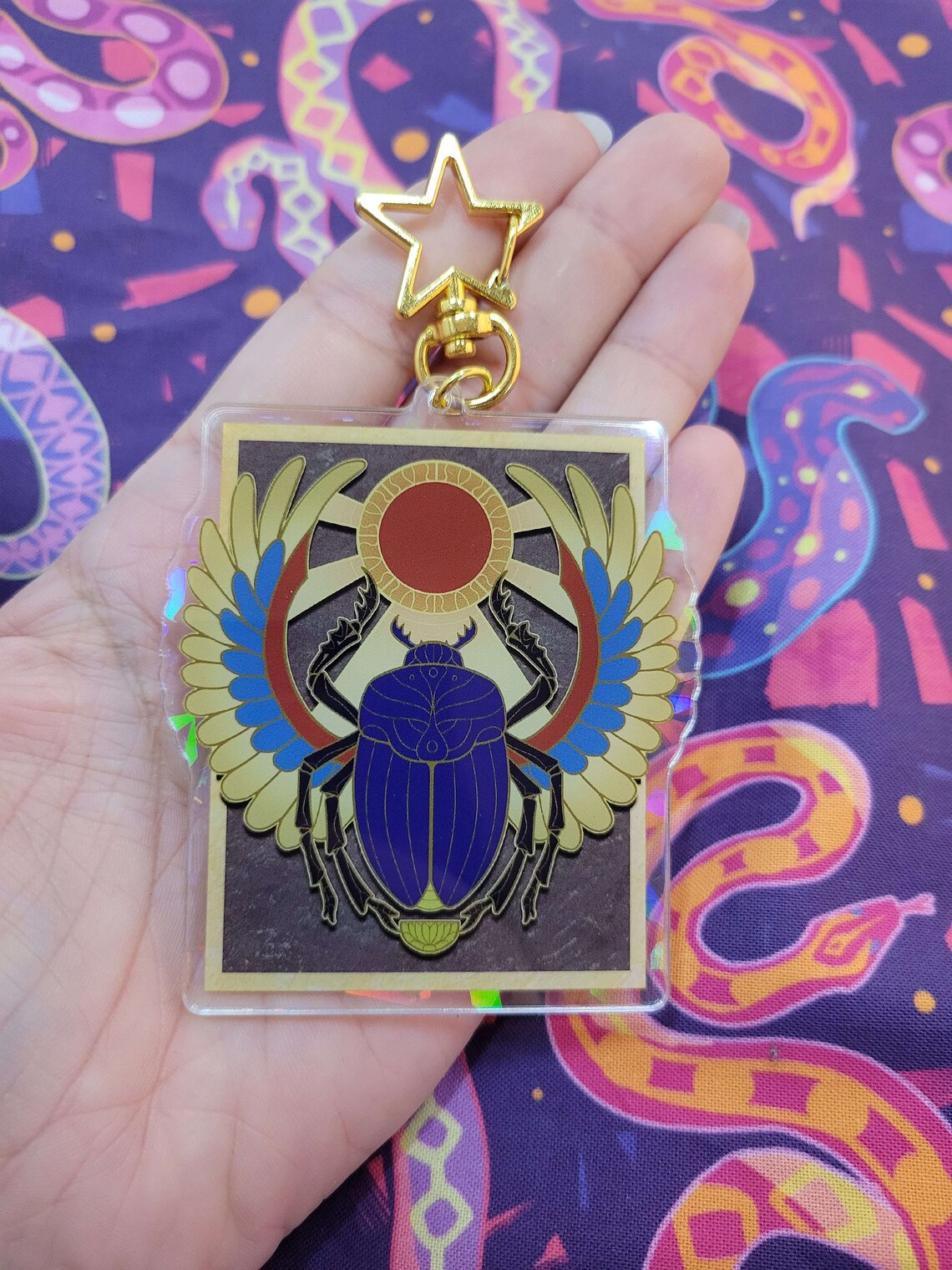 Scarab Keycharm - Etsy