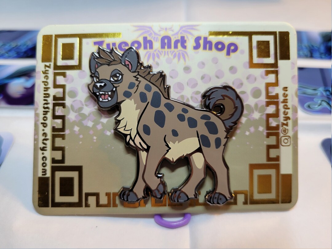 Spotted Hyena Enamel Pin - Etsy