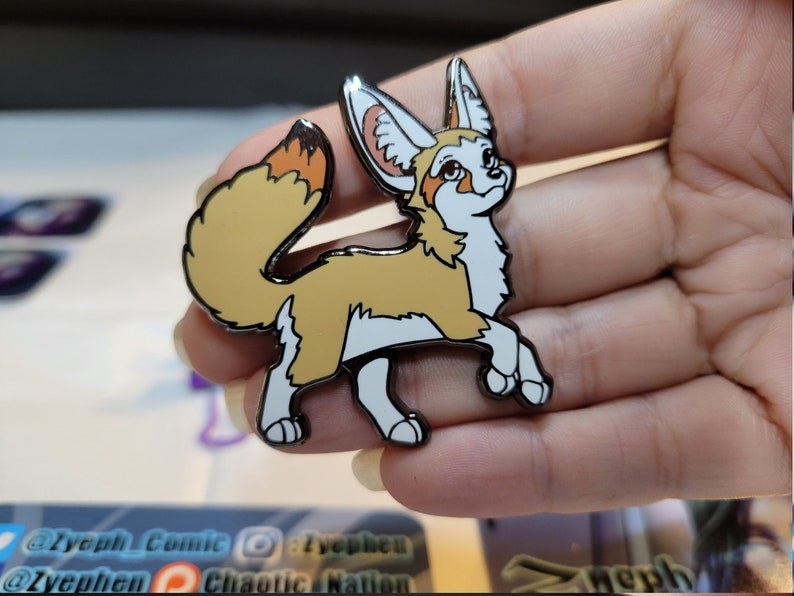 Fennec Fox Enamel Pin - Etsy