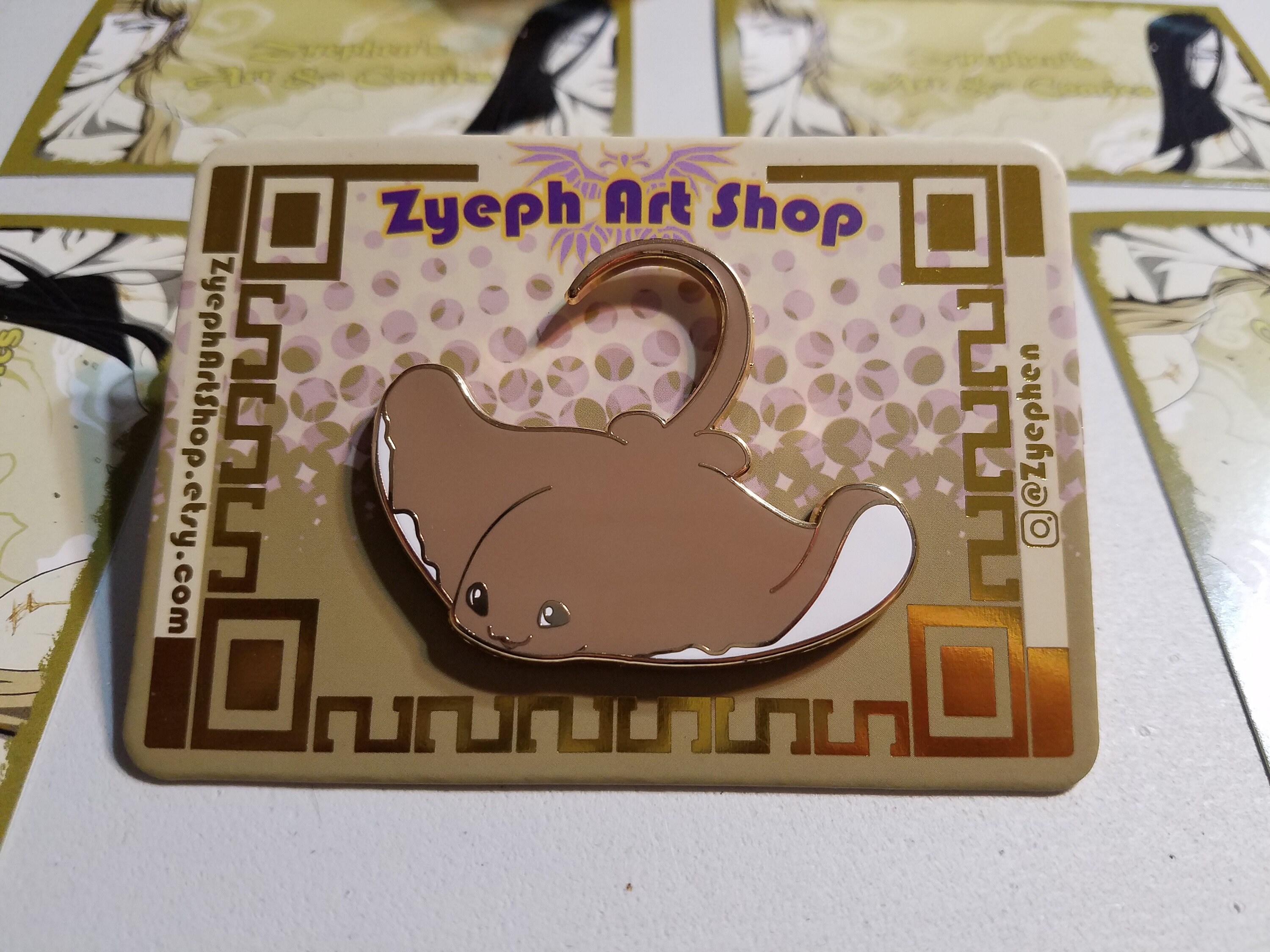 Stingray Enamel Pin - Etsy