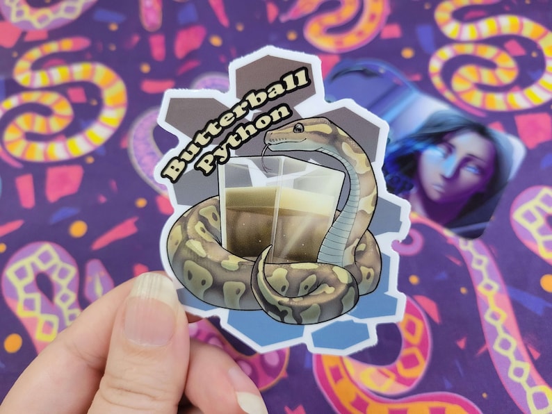 Butterball Python Sticker - Etsy