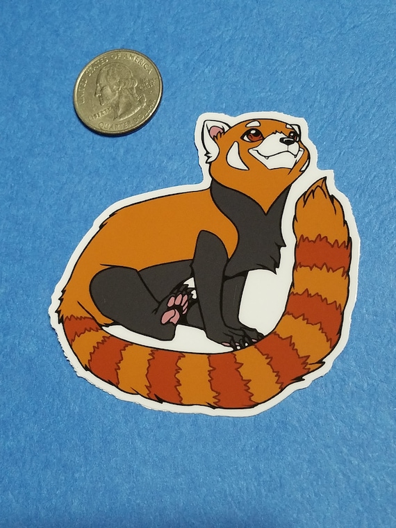 Red Panda Sticker | Etsy