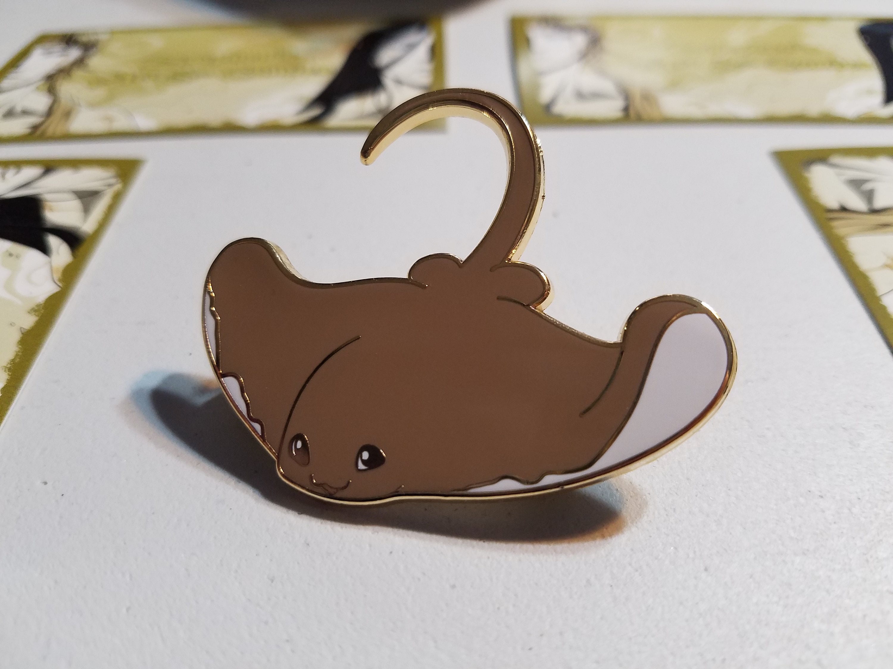 Stingray Enamel Pin - Etsy