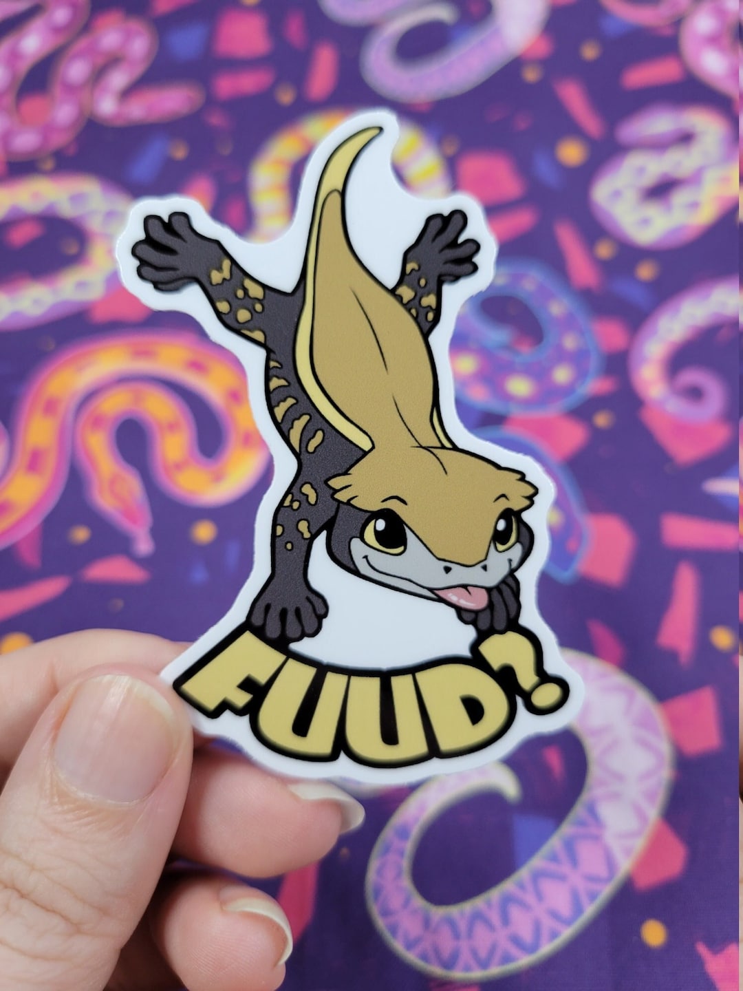 Crested Gecko Sticker - Etsy