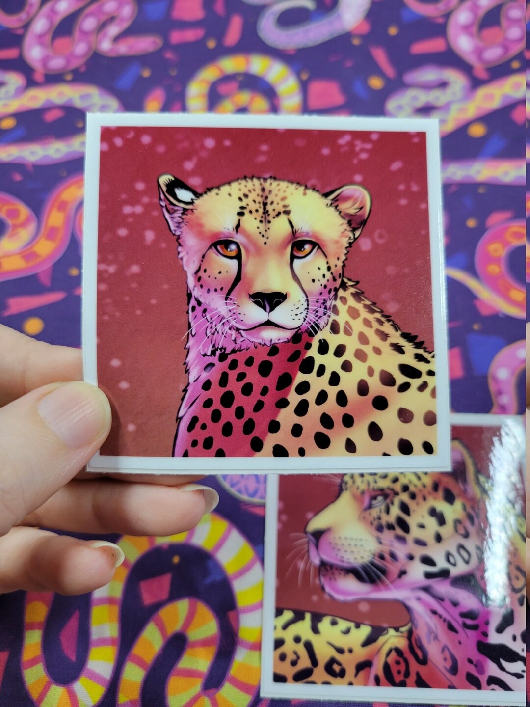 Cheetah Sticker - Etsy