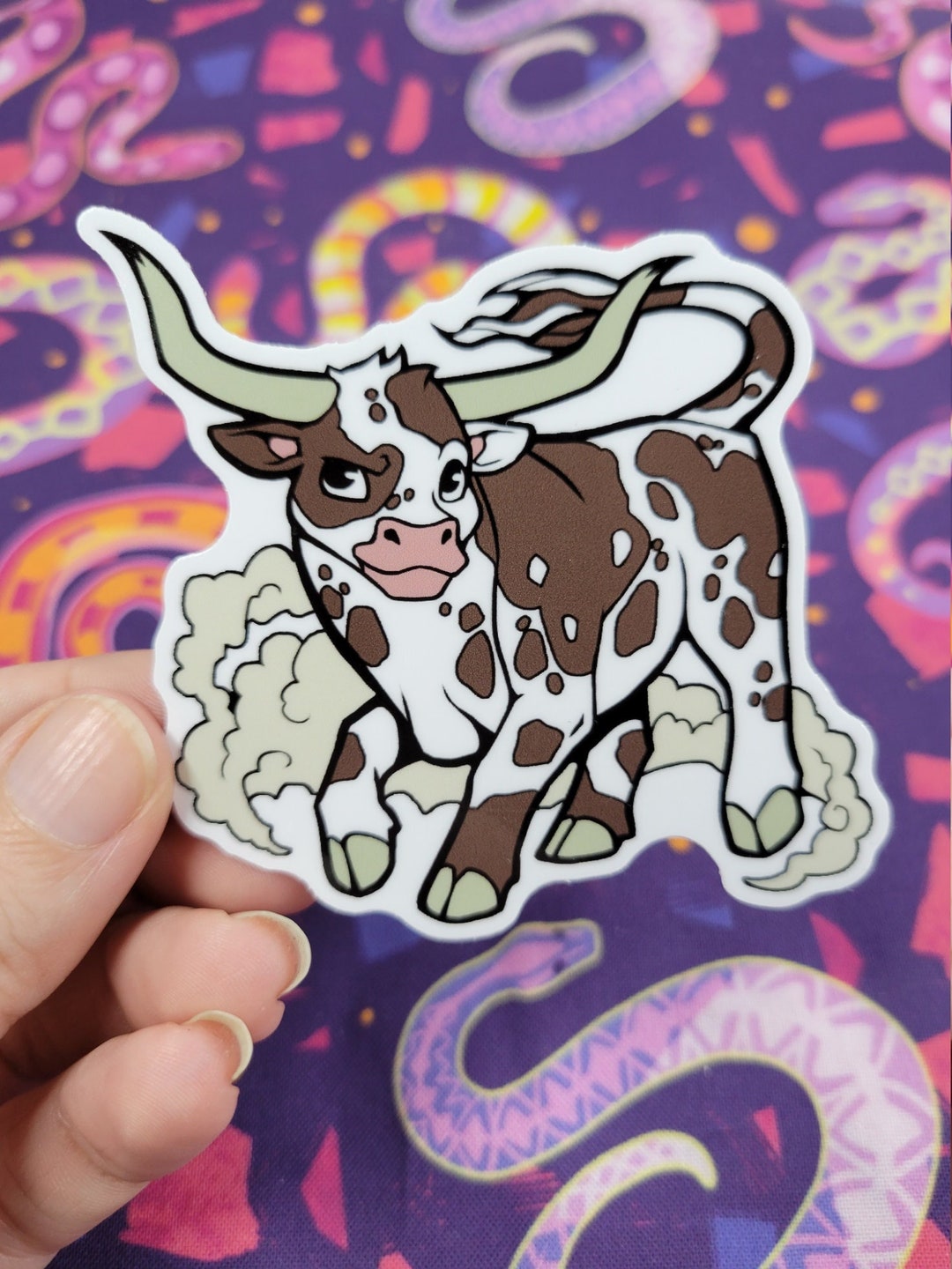 Texas Longhorn Sticker - Etsy