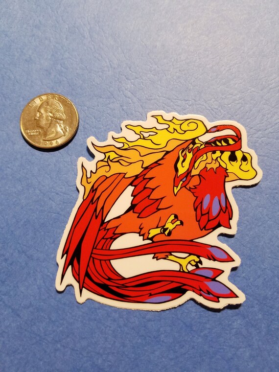 Red Phoenix Sticker | Etsy
