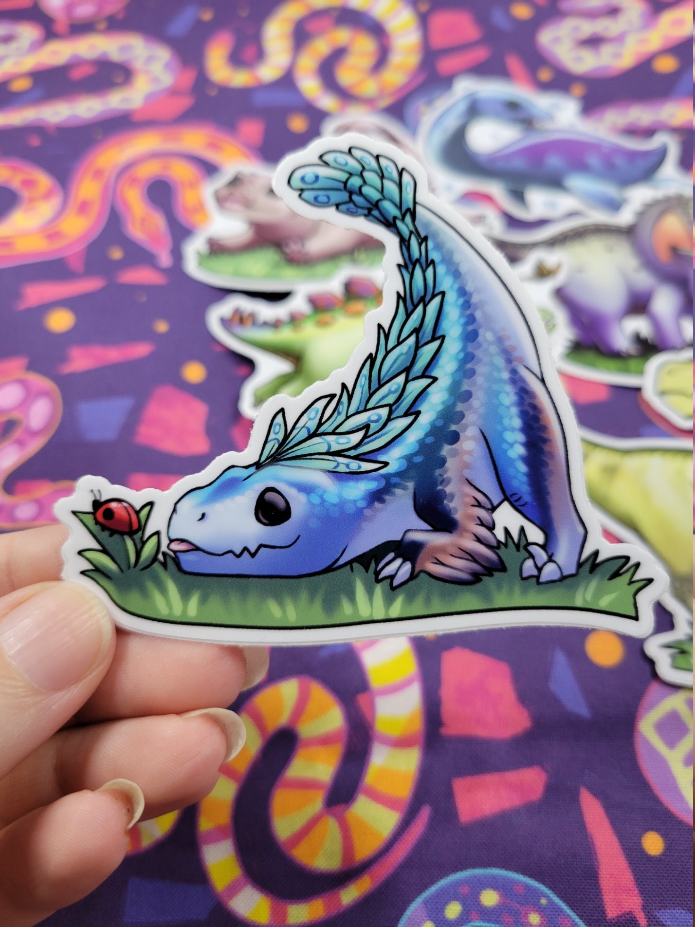 Cute Dino Sticker Set - Etsy