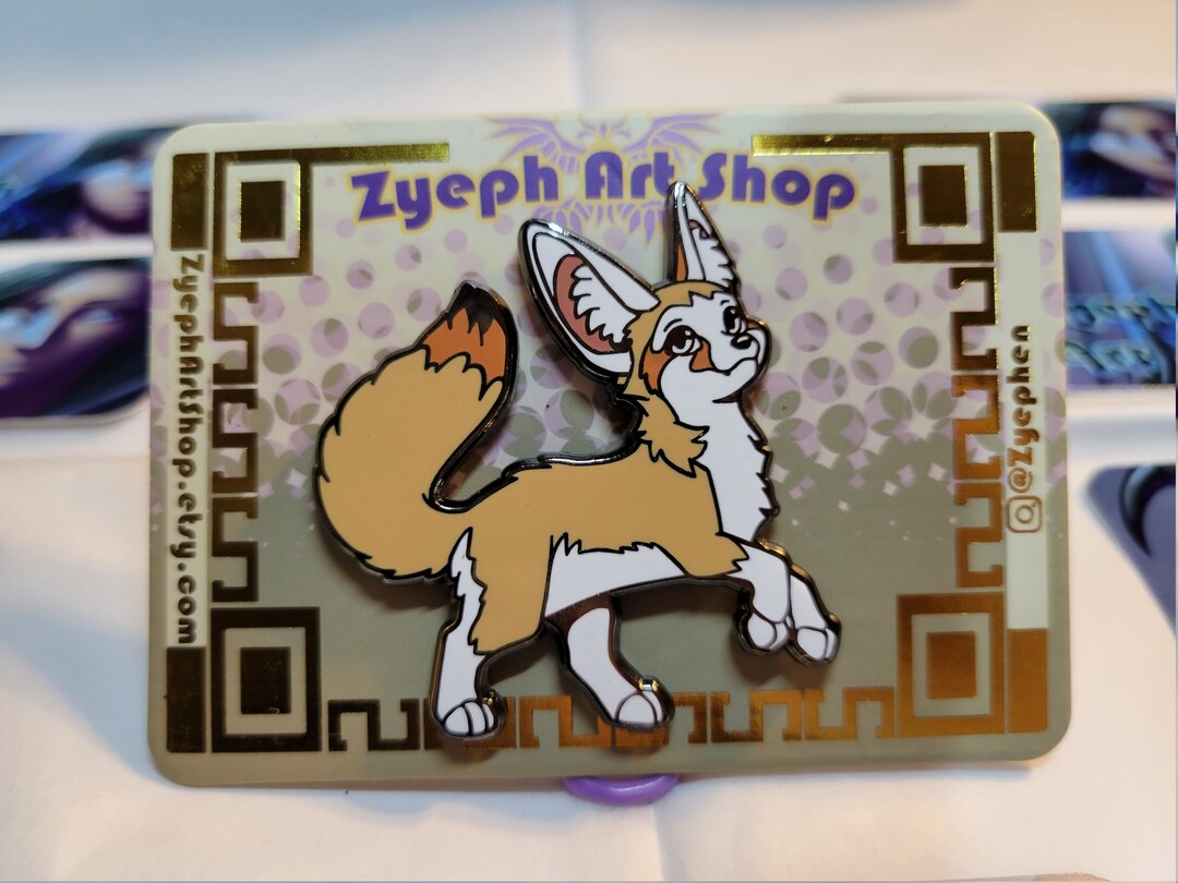 Fennec Fox Enamel Pin - Etsy