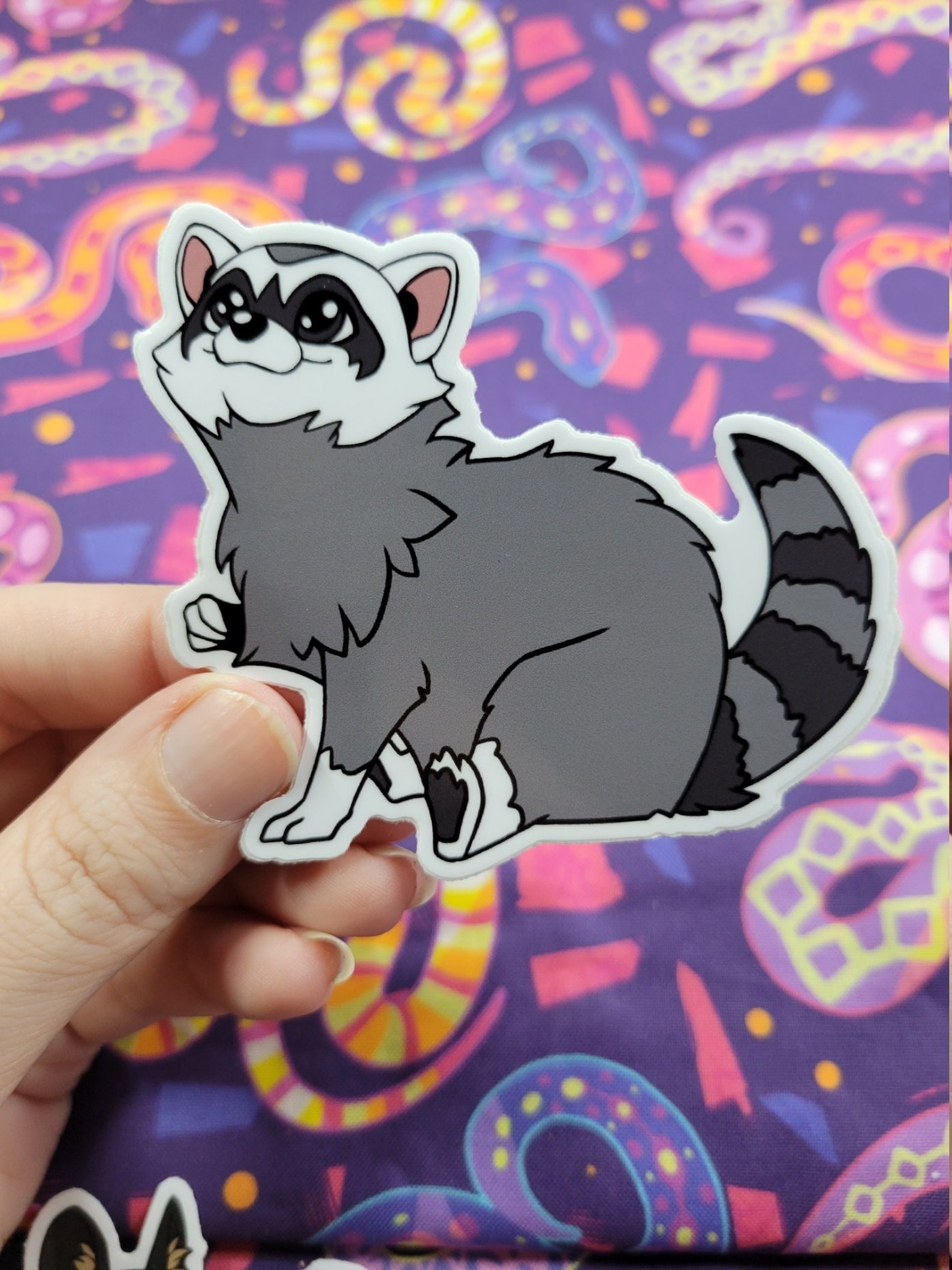 Raccoon Sticker - Etsy
