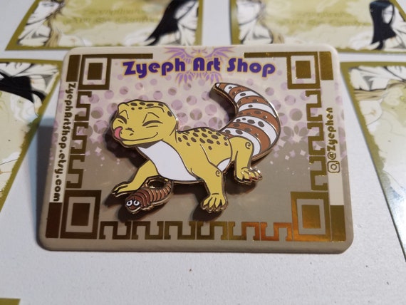 Leopard Gecko Enamel Pin - Etsy