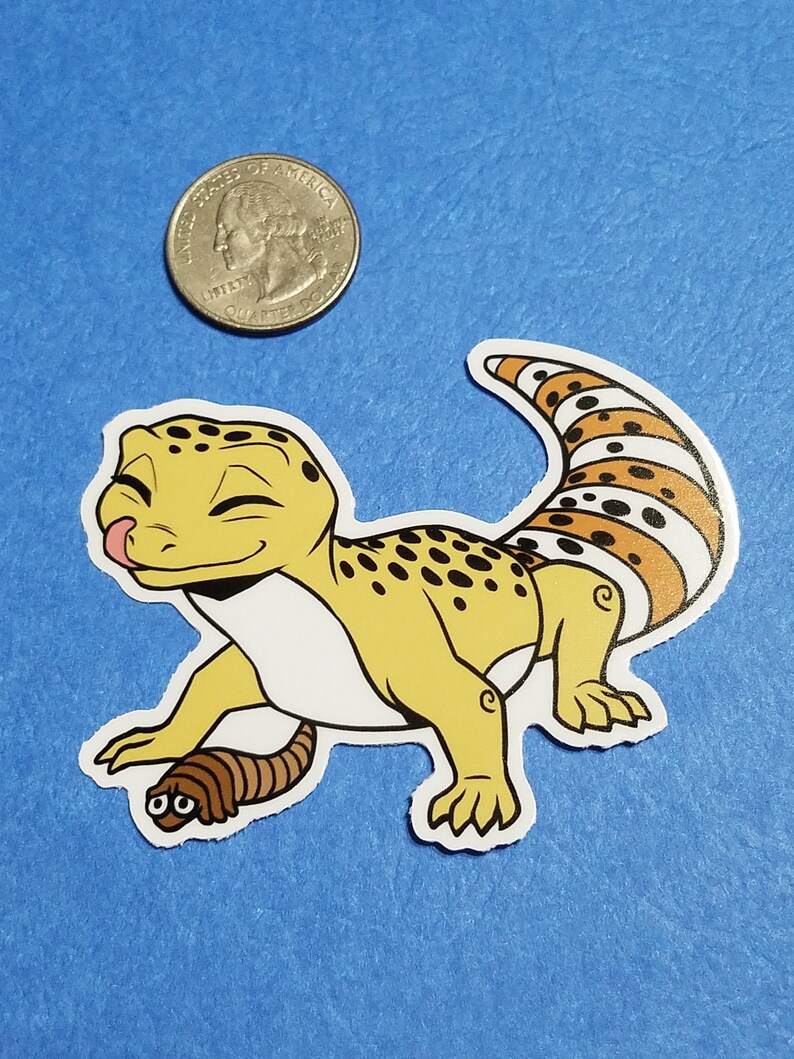 Leopard Gecko Sticker | Etsy