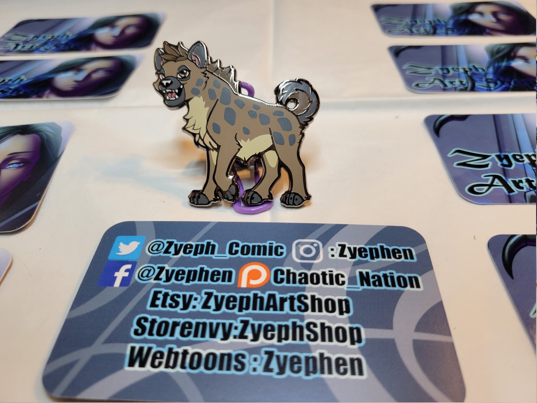 Spotted Hyena Enamel Pin - Etsy