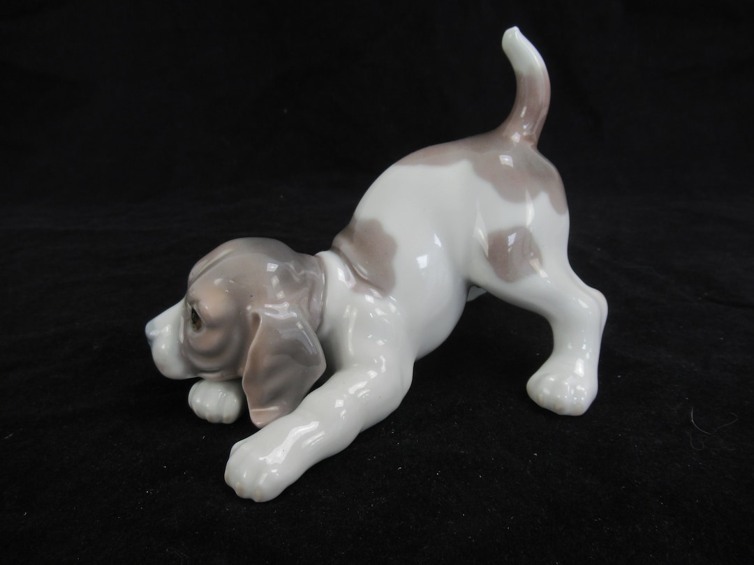 Lladro - Playfull Puppy Figurine by Julio Fernández - Etsy