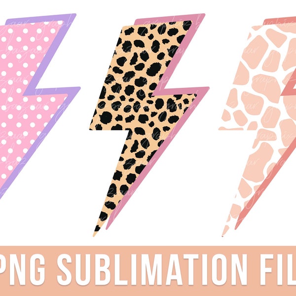 Cute Lightning Bolt Png - Etsy