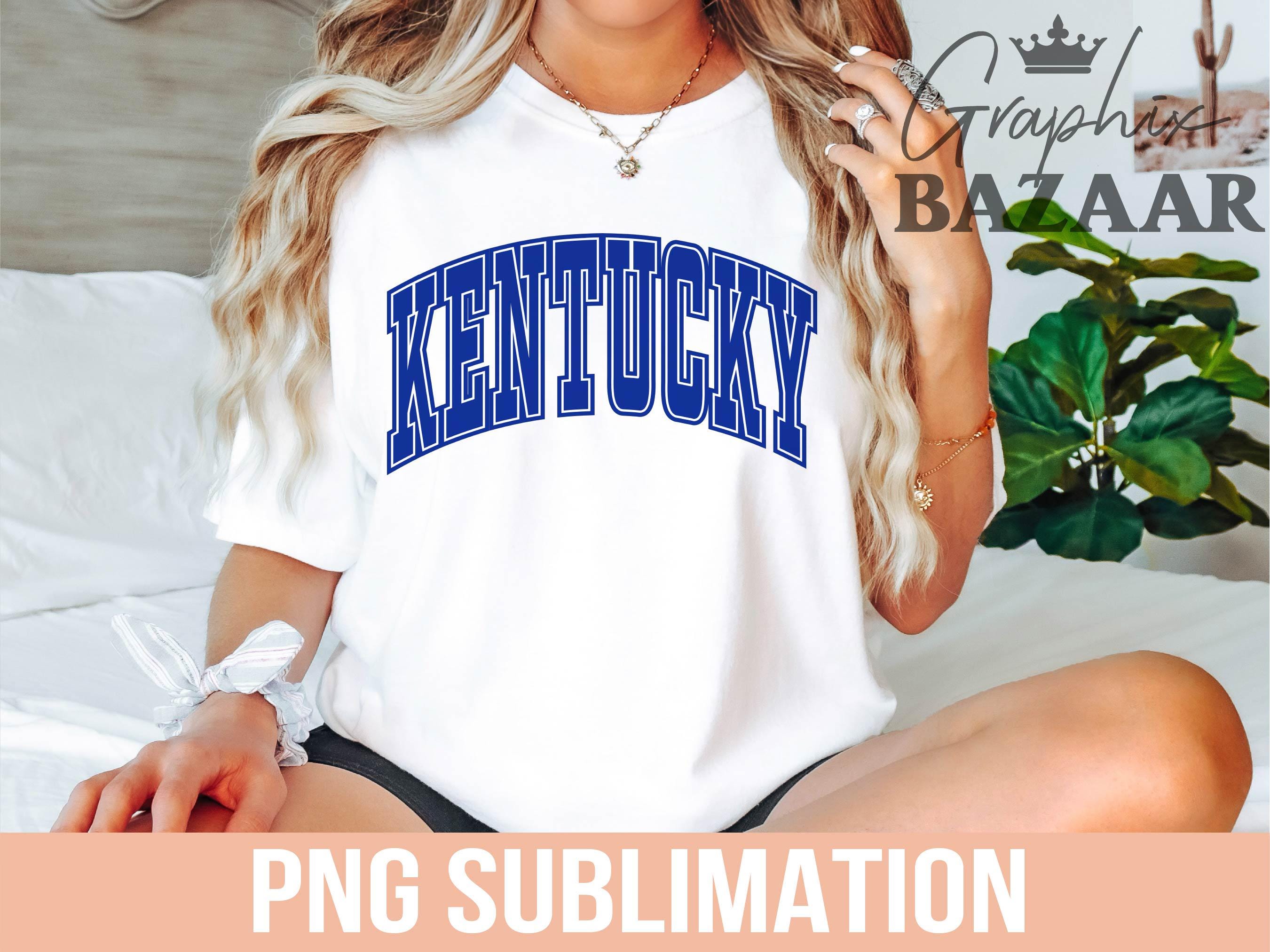 Kentucky PNG Varsity Kentucky Sublimation Design Blue Kentucky Shirt ...